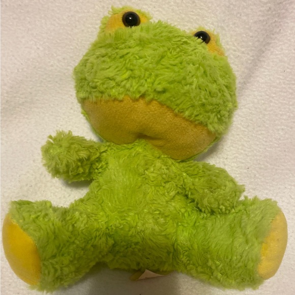 unbranded | Toys | Frog Plush Green And Yellow Furry Soft Toy Stuffed ...